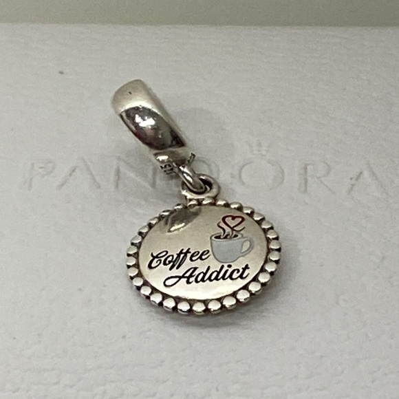 Pandora | Jewelry | Pandora Silver Coffee Addict Dangle Charm Retired ...